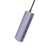 China USB 3.0 Port TF Card Slot 6 In 1 RJ45 Type C Docking Station for sale