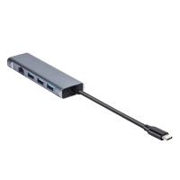 China Data Transfer 6 In 1 Multifunctional Type C Docking Station for sale