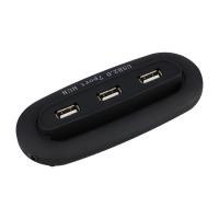China CE ROHS Oval Black White Splitter 7 Port Powered Usb Hub for sale