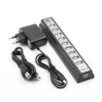 China White Blue 480Mbps 10 Port Hub Usb 2.0 Header Splitter for sale