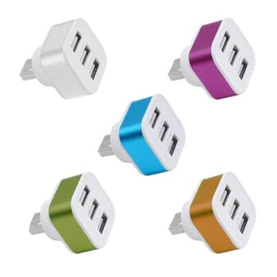 China PC Laptop Colorful 3 Port Hub Mini USB 2.0 Splitter Adapter for sale
