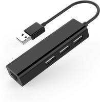 China 2 In 1 Plastic ABS Slim 3 Port 100Mbps USB 2.0 Hub for sale