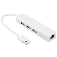 China 2 In 1 Plastic ABS Slim 3 Port 100Mbps USB 2.0 Hub for sale