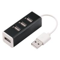 China Red Black Blue Four Port Aluminum Alloy USB 2.0 Hub for sale