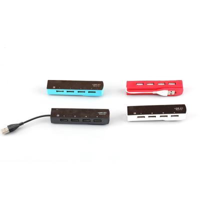 China Desk Computer 4 Port PC PMMA USB 2.0 HUB Splitter for sale