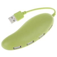 China Gift Yellow Mango Shape Usb 2.0 Hi Speed 4 Port Mini Hub for sale