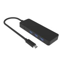 China Ultra Slim Black 7 In 1 Superspeed Multiple USB C HUB for sale