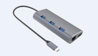 China PC Laptop 8 In 1 2K 4K Multiple USB C Port Hub Aluminum Alloy TPE for sale