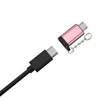 China Black Portable Mini OTG Male To USB C Female Adapter for sale
