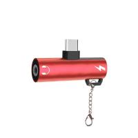 China 2 In 1 Male To Audio 3.5mm Headphone USB C Female Adapter for sale
