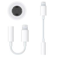 China 3.5mm Aux Headphone Jack 8.0CM Lightning Adapter Cable for sale