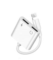 China Universal 2 In 1 Audio RoHS Lightning Adapter Cable for sale