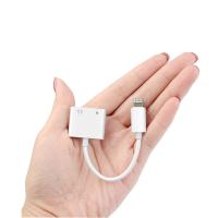 China Universal 2 In 1 Audio RoHS Lightning Adapter Cable for sale