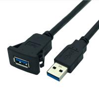China Car Truck 3ft 1m Snap Flush Mount USB Port Extension Cable for sale