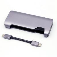 China 7 In 1 PD Charging Hidden Cable USB C Docking Station for sale