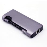 China 7 In 1 PD Charging Hidden Cable USB C Docking Station for sale