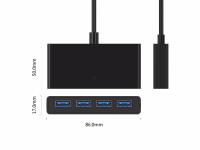 China Light Weight MacBook Laptop Tablet 5Gbps USB 3.0 Hub for sale