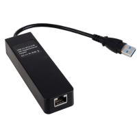 China RJ45 Gigabit Ethernet Plastic ABS 3 Port USB 3.0 HUB for sale