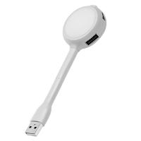 China Curved At Any Angle 4 Port USB 2.0 HUB With LED Light for sale