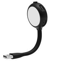 China Curved At Any Angle 4 Port USB 2.0 HUB With LED Light for sale