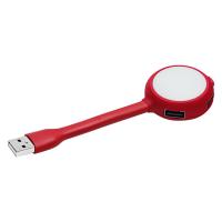 China Curved At Any Angle 4 Port USB 2.0 HUB With LED Light for sale