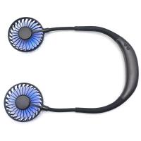 China Rechargeable LED Light Hanging Neck USB Charging Mini Fan for sale