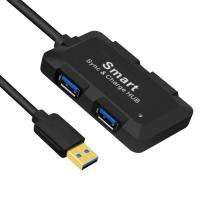 China Plastic Desk Computer 4 Port LED Indicator USB 3 HUB for sale