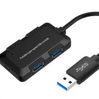 China Plastic Desk Computer 4 Port LED Indicator USB 3 HUB for sale