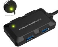 China Plastic Desk Computer 4 Port LED Indicator USB 3 HUB for sale