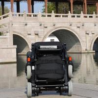 China Disabled Easy Classic Foldable Electric Wheelchair With Lithium Battery for sale