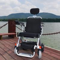 China Brush Motor Light Foldable Electric Wheelchair  For Airport Travelling for sale