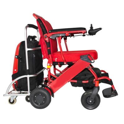 China Ultra Light Classic Foldable Electric Wheelchair With Aluminum Alloy for sale