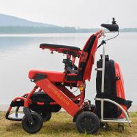 China Ultra Light Classic Foldable Electric Wheelchair With Aluminum Alloy for sale