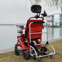 China Ultra Light Classic Foldable Electric Wheelchair With Aluminum Alloy for sale