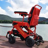 China Motorized Folding Outdoors Electric Wheelchair For Disabled People for sale