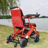 China Red 220.46lb 6 Km/H Lightweight Compact Wheelchair for sale