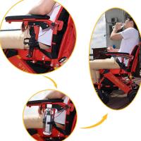 China Red 220.46lb 6 Km/H Lightweight Compact Wheelchair for sale