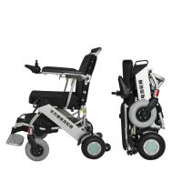 China Lithium Battery 18KG Classic Foldable Electric Wheelchair For Elderly for sale