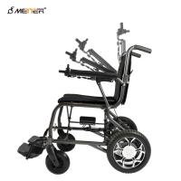 China Handicapped Aluminum Alloy 16AH Classic Foldable Electric Wheelchair for sale
