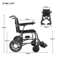 China Handicapped Aluminum Alloy 16AH Classic Foldable Electric Wheelchair for sale