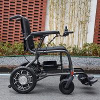 China Handicapped 16AH Classic Folding Electric Wheelchair Aluminum Alloy for sale
