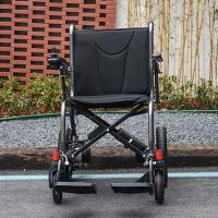 China Handicapped 16AH Classic Folding Electric Wheelchair Aluminum Alloy for sale