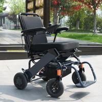 China Lithium Ion Battery Folding Electric Wheelchair Portable for sale