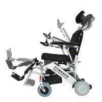 China Electromagnetic Brake Aluminum Alloy CE ISO Fold Up Wheelchair for sale