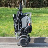 China Compact Motorized 150W*2 Foldable Power Wheelchair for sale