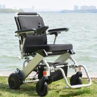 China Folding Portable Lithium Battery Powered Wheelchair 6km/h for sale