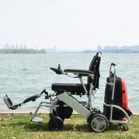 China 4 Hour Portable Foldable Electric Wheelchair Lightweight Motorized Mobility Power Wheelchair for sale