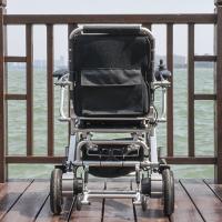 China 360W Portable Foldable Electric Wheelchair Brushless Motor Lightweight for sale