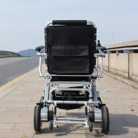 China Aluminum Portable Foldable Electric Wheelchair Brushless Motor Lightweight Mobility For Disabled for sale
