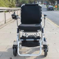 China Aluminum Portable Foldable Electric Wheelchair Brushless Motor Lightweight Mobility For Disabled for sale